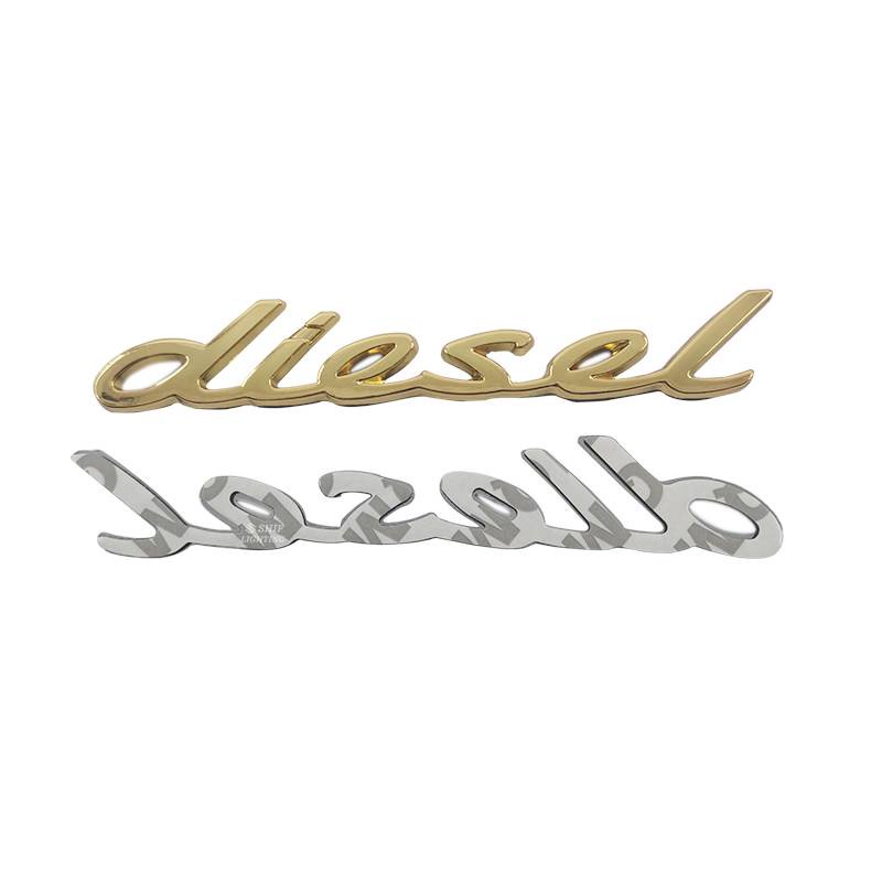 High quality 1 x Metal Diesel Car Auto Emblem Rear Trunk Lid Badge ...