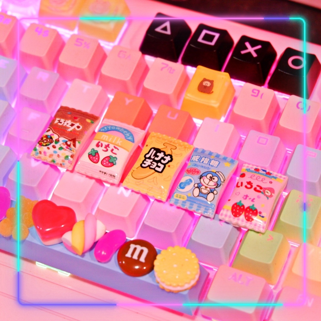 Japanese Snacks Artisan Kawaii Keycaps for Mechanical Keyboard | Lazada PH