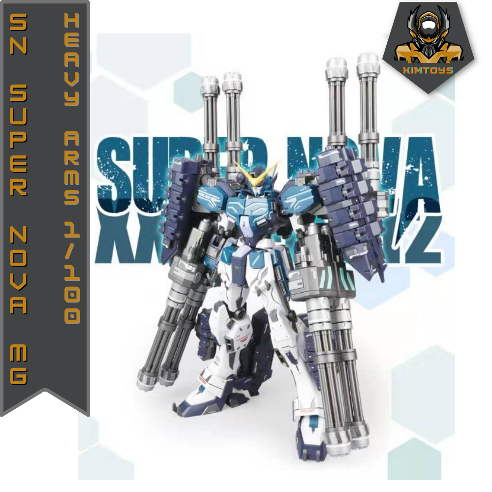 KT Supernova MG 1:100 Heavy arms Blue IGEL Blue Igel Armament for ...