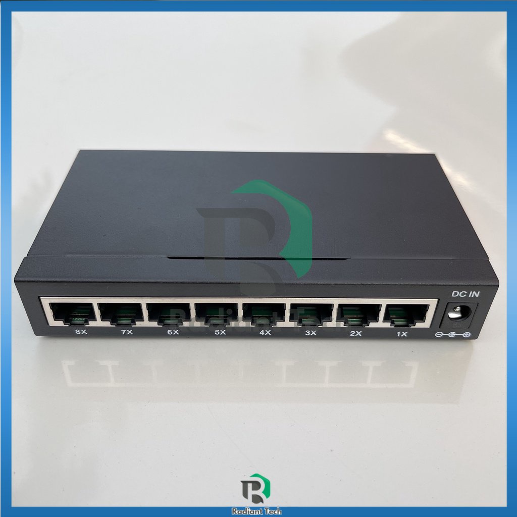 8 Port Gigabit Ethernet Switch Desktop RJ45 Ethernet Switch 10/100 ...