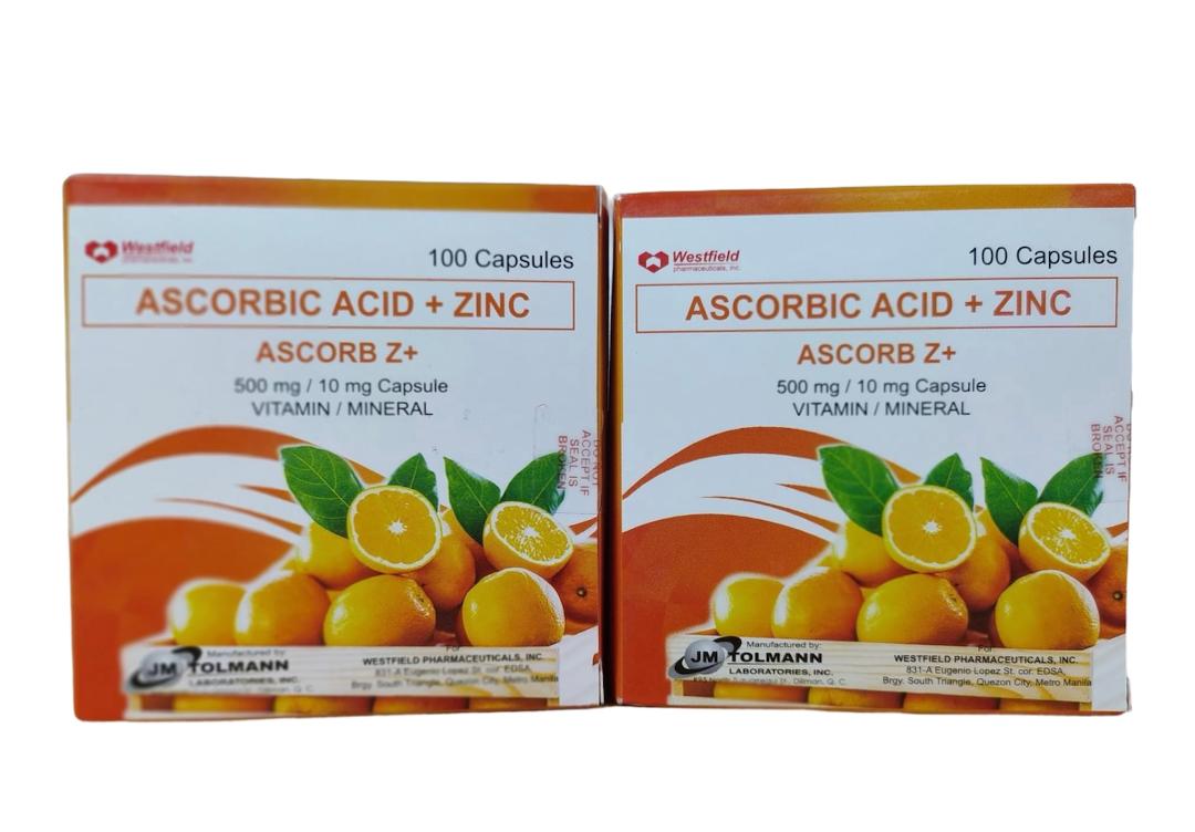 Ascorbic Acid plus Zinc, 100capsules | Lazada PH
