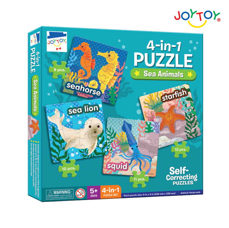 JOYTOY 4-in-1 Puzzle Sea Animals | Lazada PH