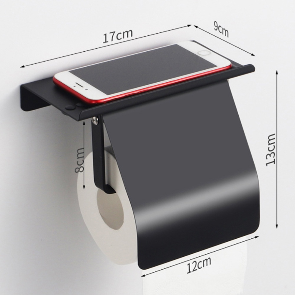 Tissue Holder Bathroom 2 in 1 Stainless Steel Paper Towel Rack Bathroom ...