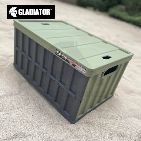 Gladiator Storage Box 64L Foldable Crate - Car Trunks, Camping Outdoors ...