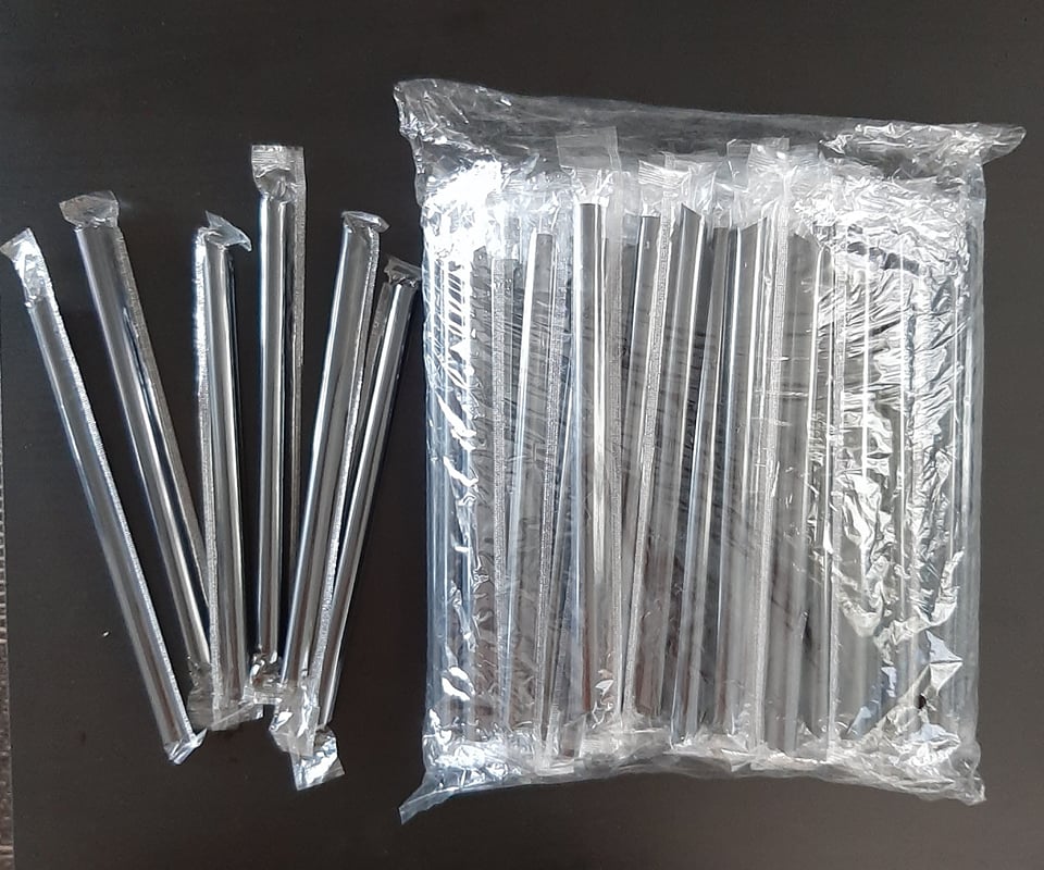 Booba Straw/ Milktea Straw/ Sago Straw/ 100pcs per pack/ Individually ...