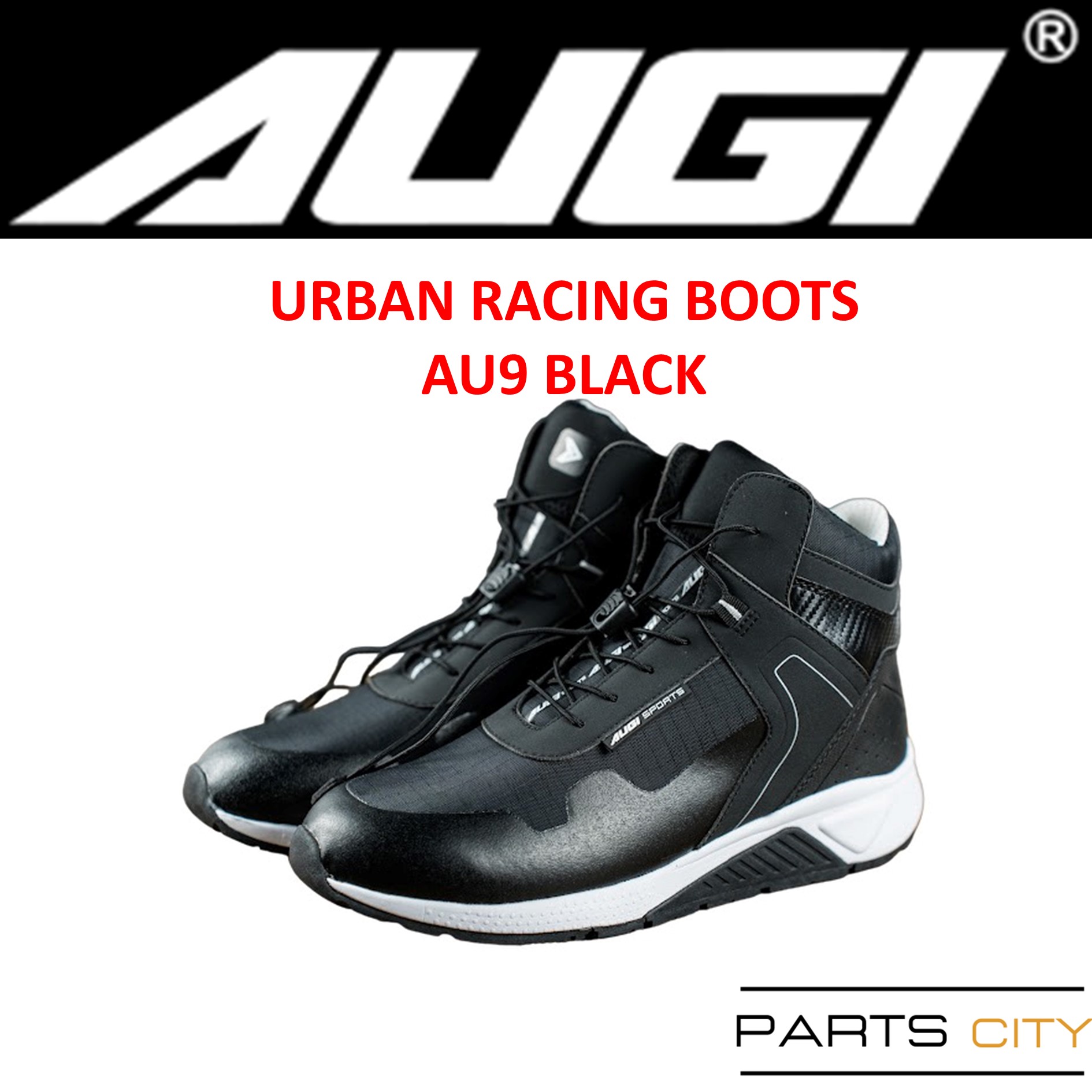 AUGI Racing Boots AU-9 Black | Lazada PH