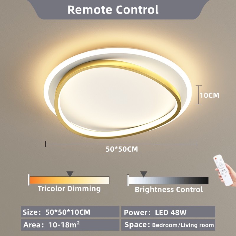 Nordic Ceiling Lights Modern Remote/Tricolor LED ceiling lamp Dining ...