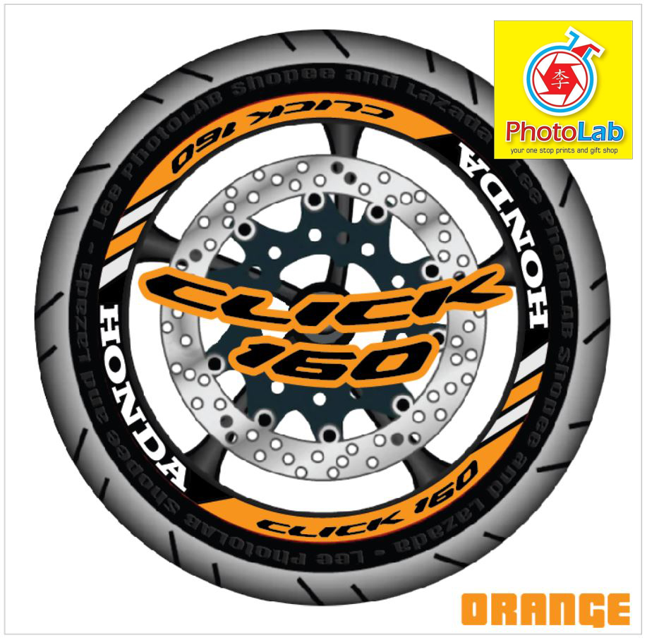MAGs Decal for Honda Click 160 Front/Back cutout sticker | Lazada PH
