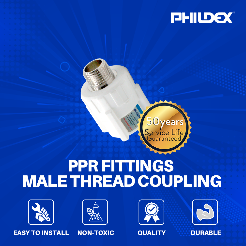 PHILDEX PPR Fittings - Male Thread Coupling | Lazada PH