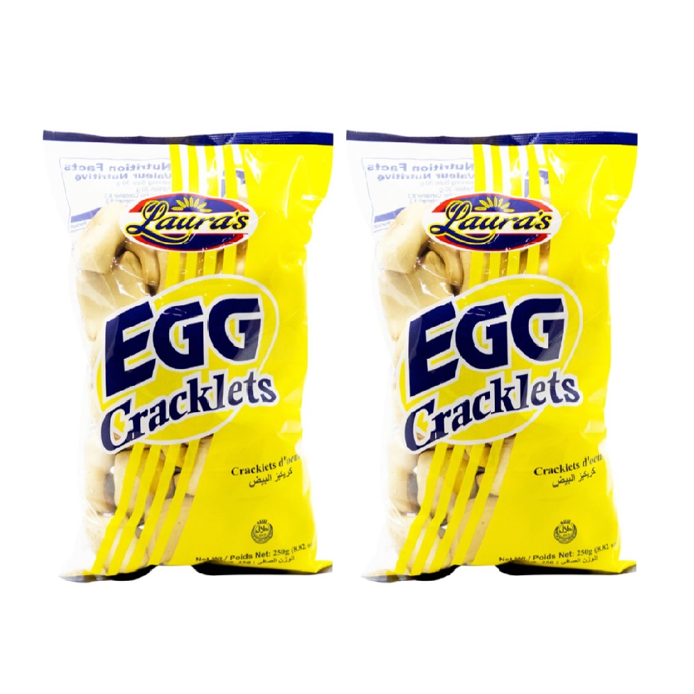 Laura's Egg Cracklet Biscuits 250g x 2 | Lazada PH