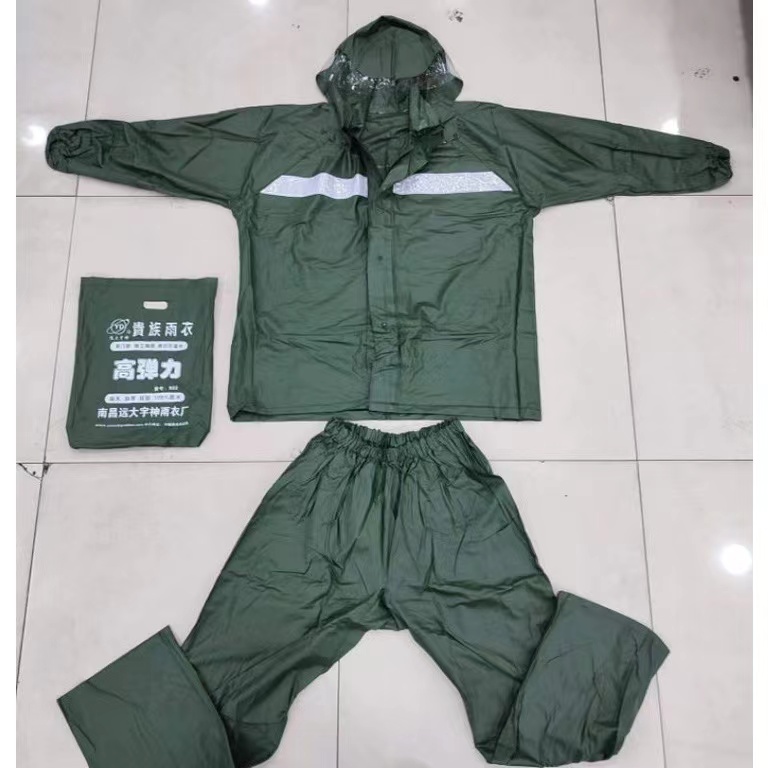 #922 Titanium raincoat rubberized high quality makapal kapote | Lazada PH