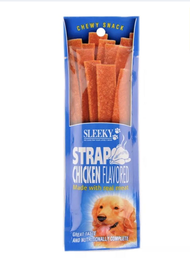 Sleeky Chewy Snack Strap Chicken Dog Treats 50g (1 pack) | Lazada PH