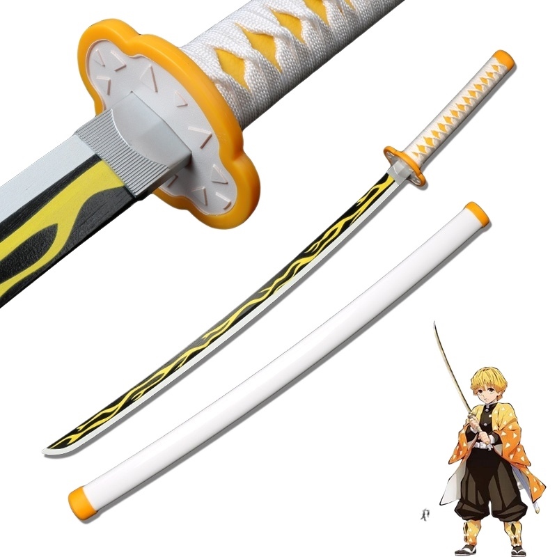 104cm Demon Slayer Sword Sun Wheel Sword Wooden Japan Anime Cosplay ...