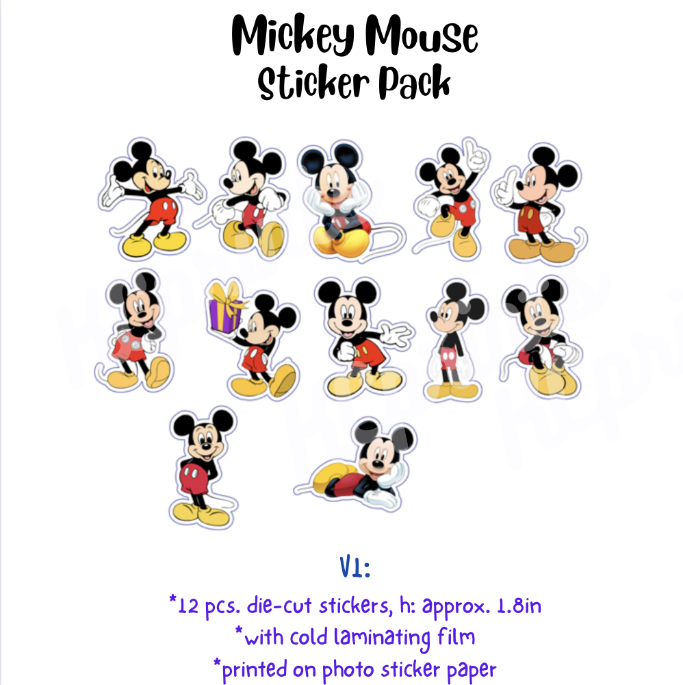 Mickey Mouse Sticker Pack Fanmade | Lazada