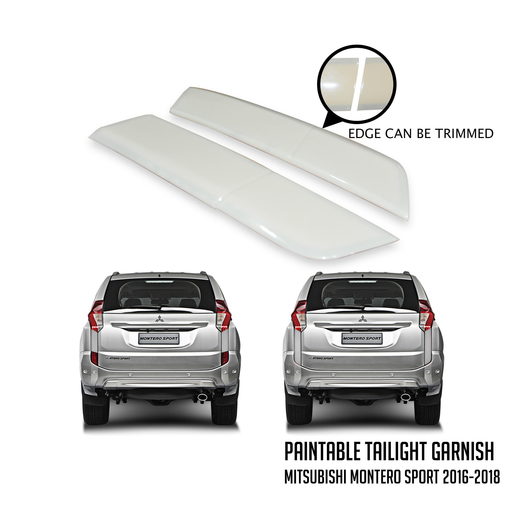 MITSUBISHI MONTERO 2016-2019 TAIL LIGHT COVER / REAR TAILLIGHT GARNISH ...