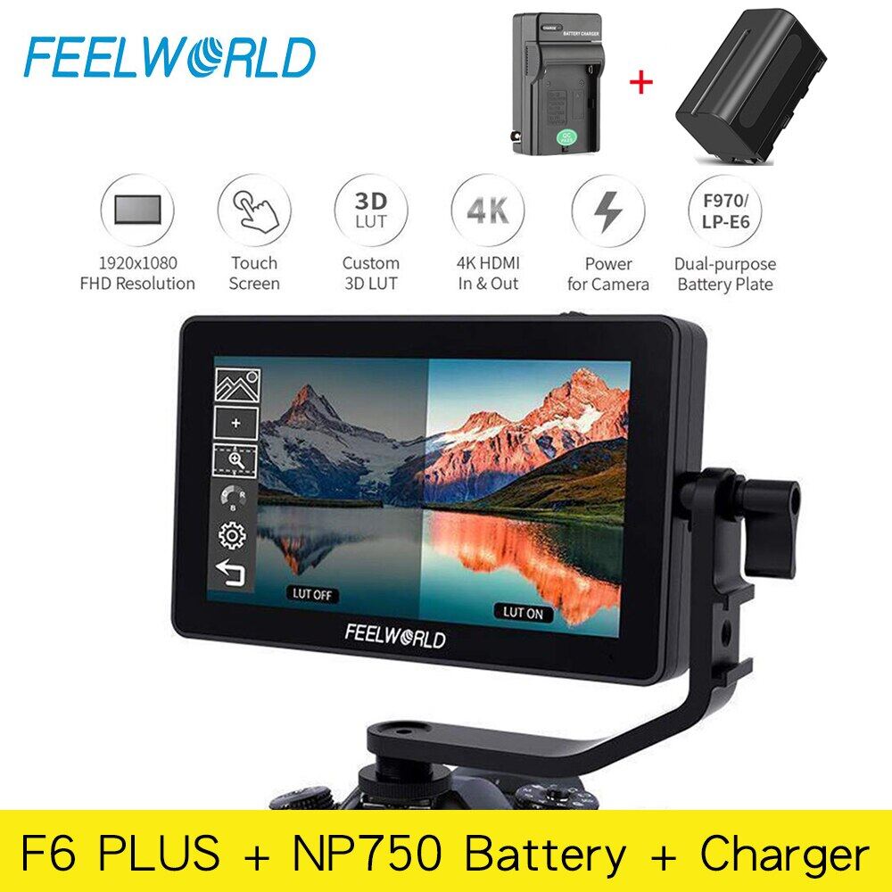 FEELWORLD F6 Plus V2 Version 5.5inch screen Suppor 4K 3D DSLR Camera ...