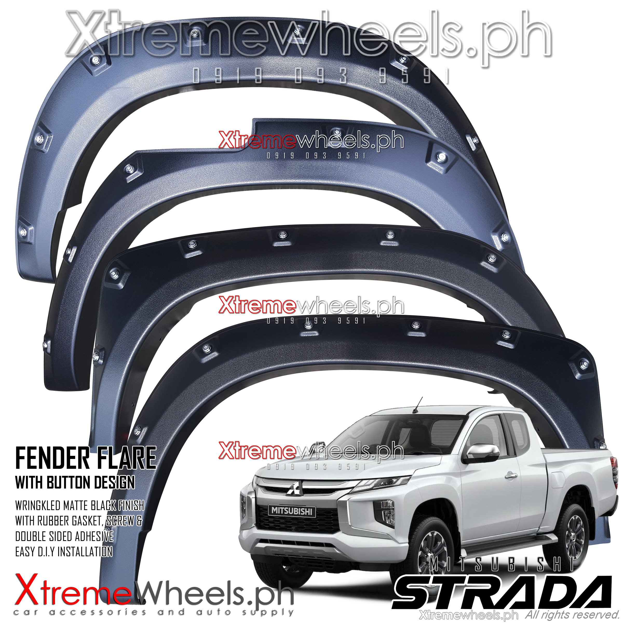 Mitsubishi Strada 2019-2023 Version 2 Bush wacker type with Button ...
