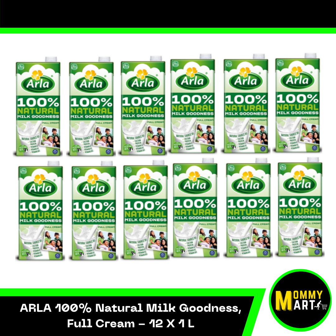 ARLA 100% Natural Milk Goodness, Full Cream - 12 X 1 L | Lazada PH