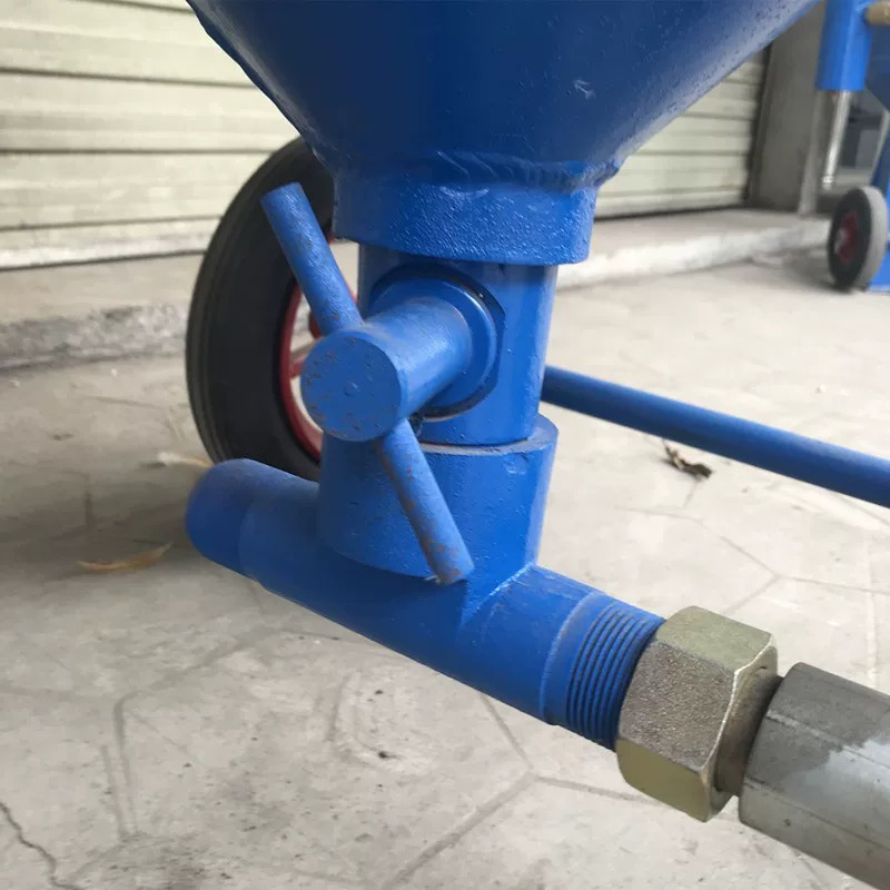 Mobile sandblasting machine thickening simple three-way ball valve ...