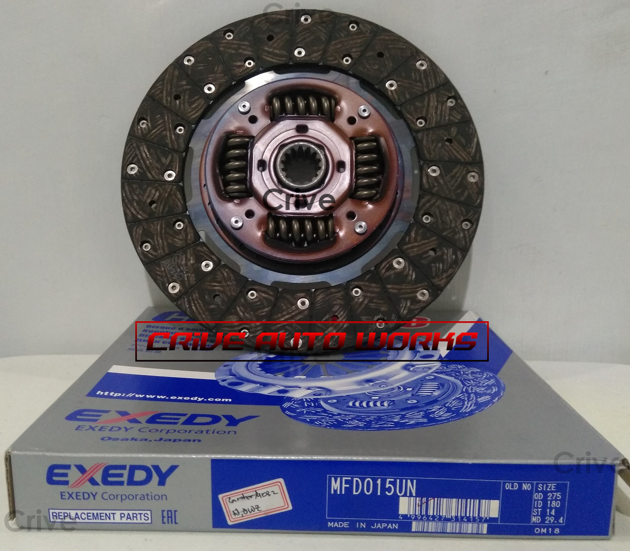 Exedy Clutch Disc MFD015UN / MFD-015UN for 4D32 CANTER | Lazada PH