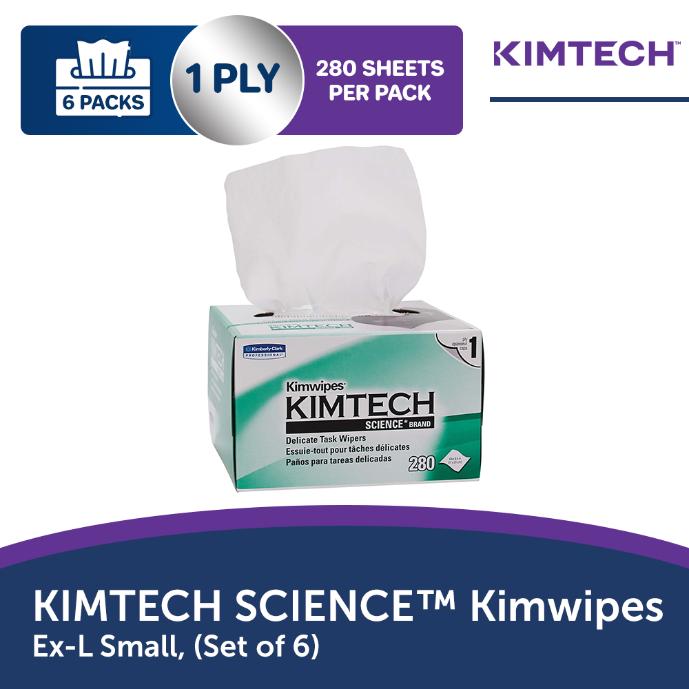 KIMTECH SCIENCE™ KIMWIPES Ex-L Small (Set of 6) | Lazada PH