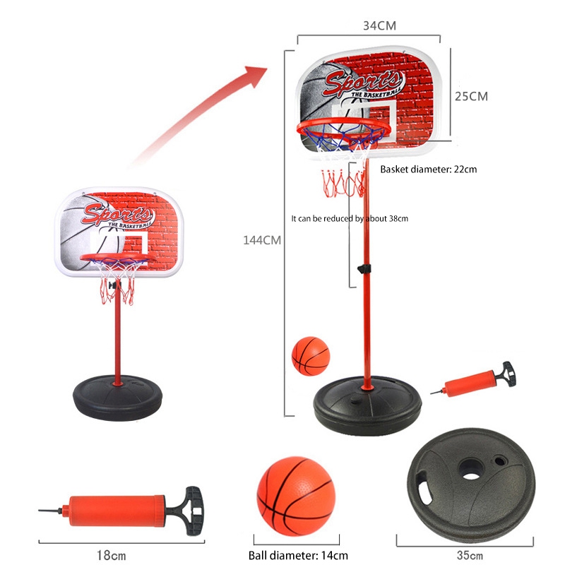 Children's Basketball Hoop Children Can Raise and Drop the Frame ...