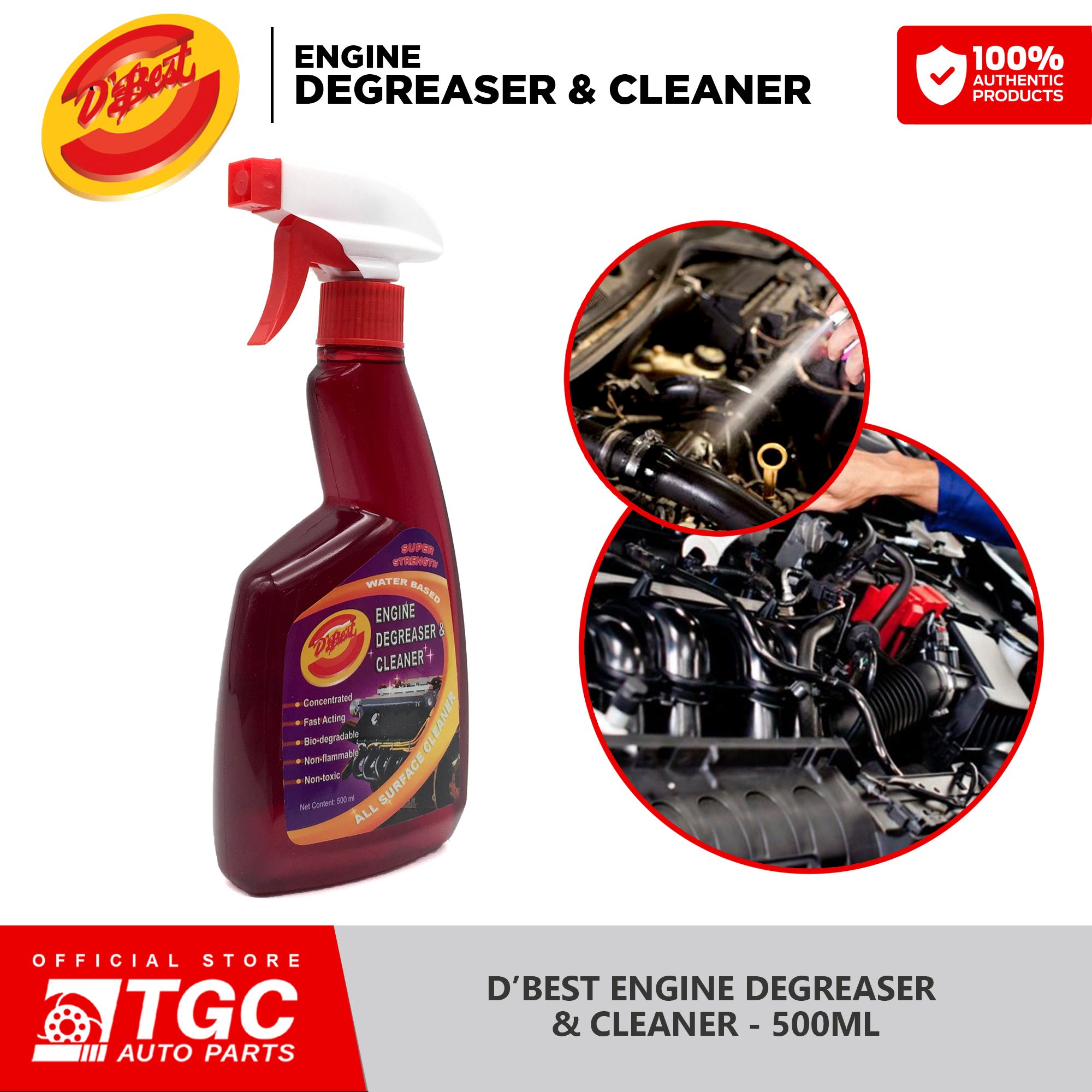 D'best Engine Degreaser and All surface water base EDC 500ml or 1 ...