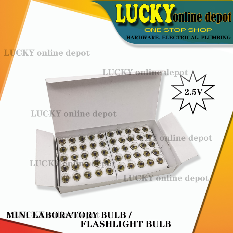 LABORATORY BULB / FLASHLIGHT BULB ( PER BOX/50PCS ) | Lazada PH