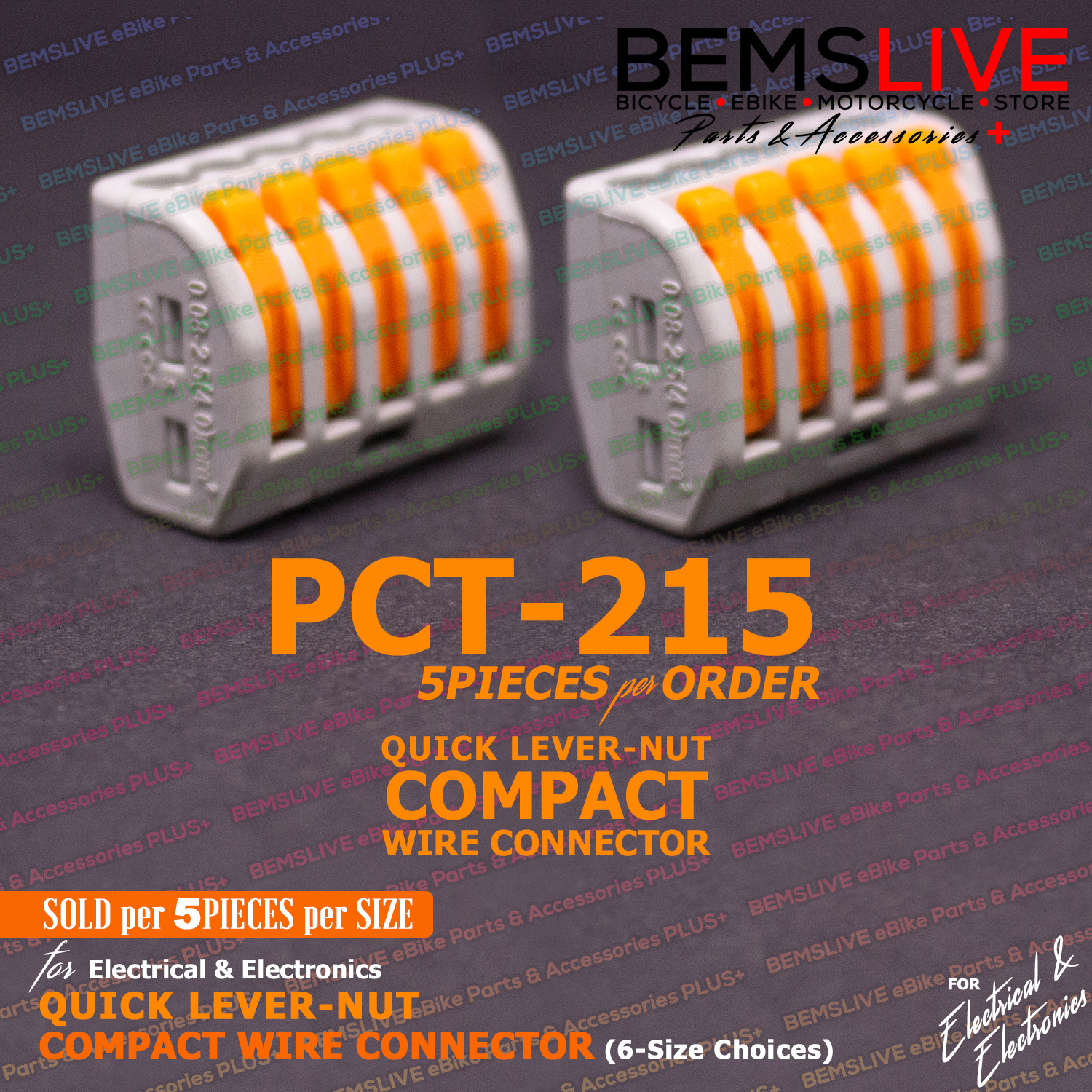 PCT-215 Compact Splicing Connector Quick Lever-Nut Wire Connector ...