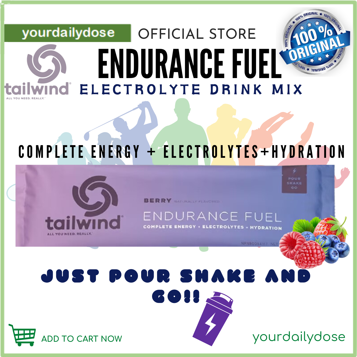 TAILWIND – ENDURANCE FUEL BERRY ELECTROLYTE DRINK MIX 54g | Lazada PH