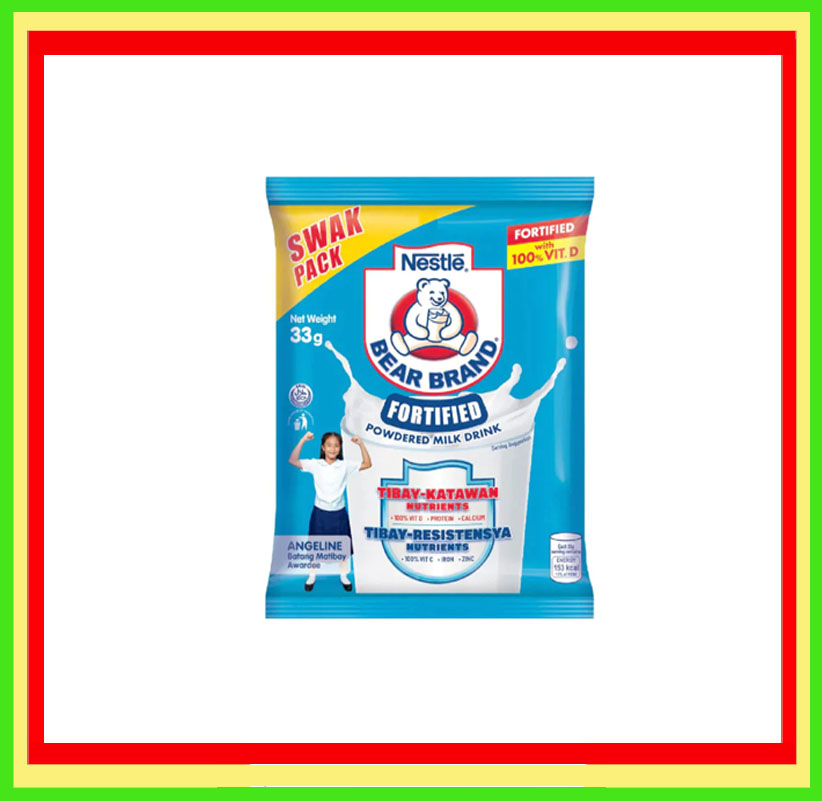 BEAR BRAND fortified milk SWAK pack 33g 12pc+1pc FREE | Lazada PH