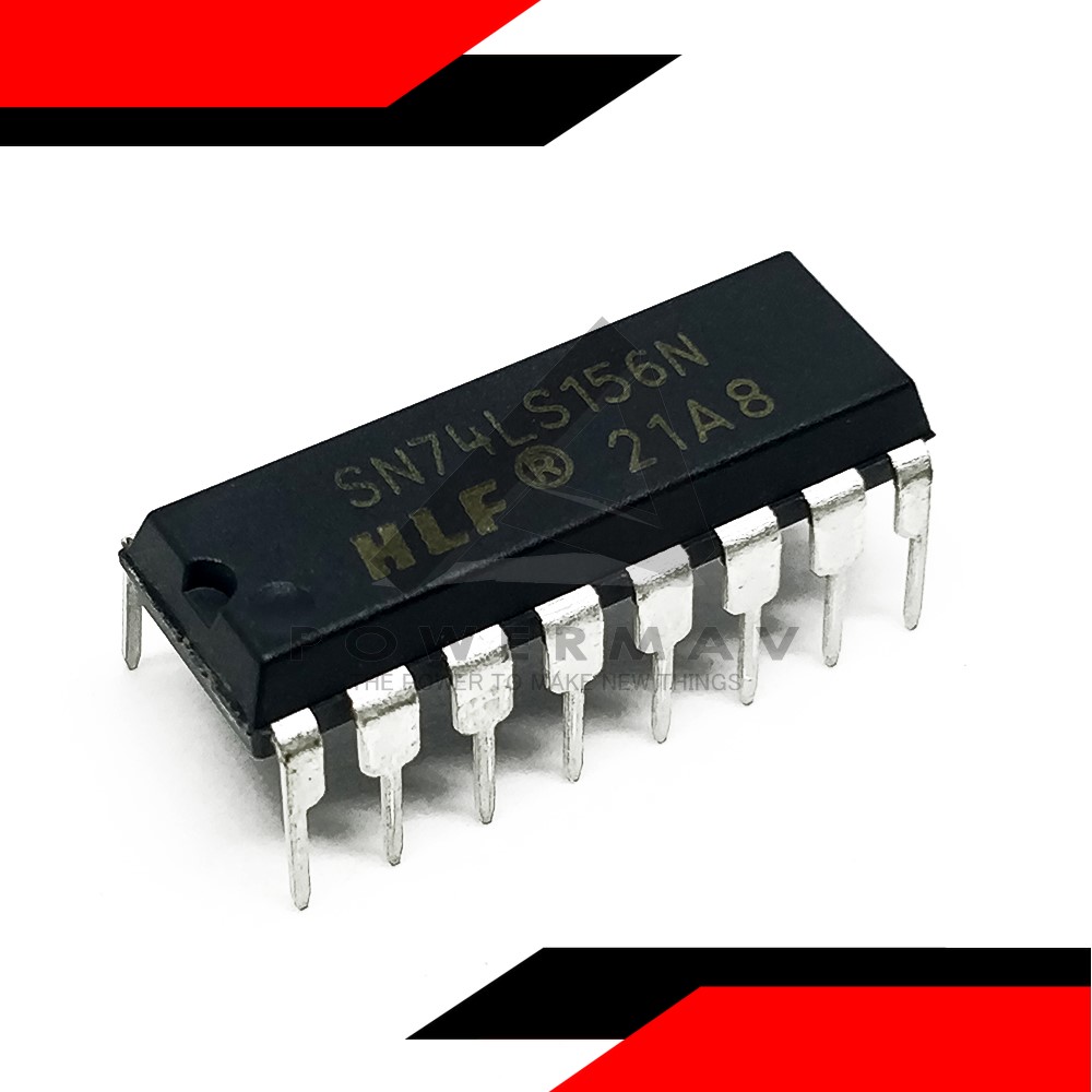 original 74ls156 Dual 2 to 4 Demultiplexer Dip IC Open Collector Outputs 74156 ic for Driving ...