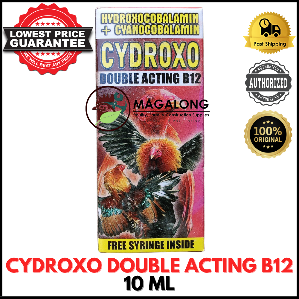 CYDROXO DOUBLE ACTING B12 - HYDROXOCOBALAMIN + CYANOCOBALAMIN - 10 ML ...