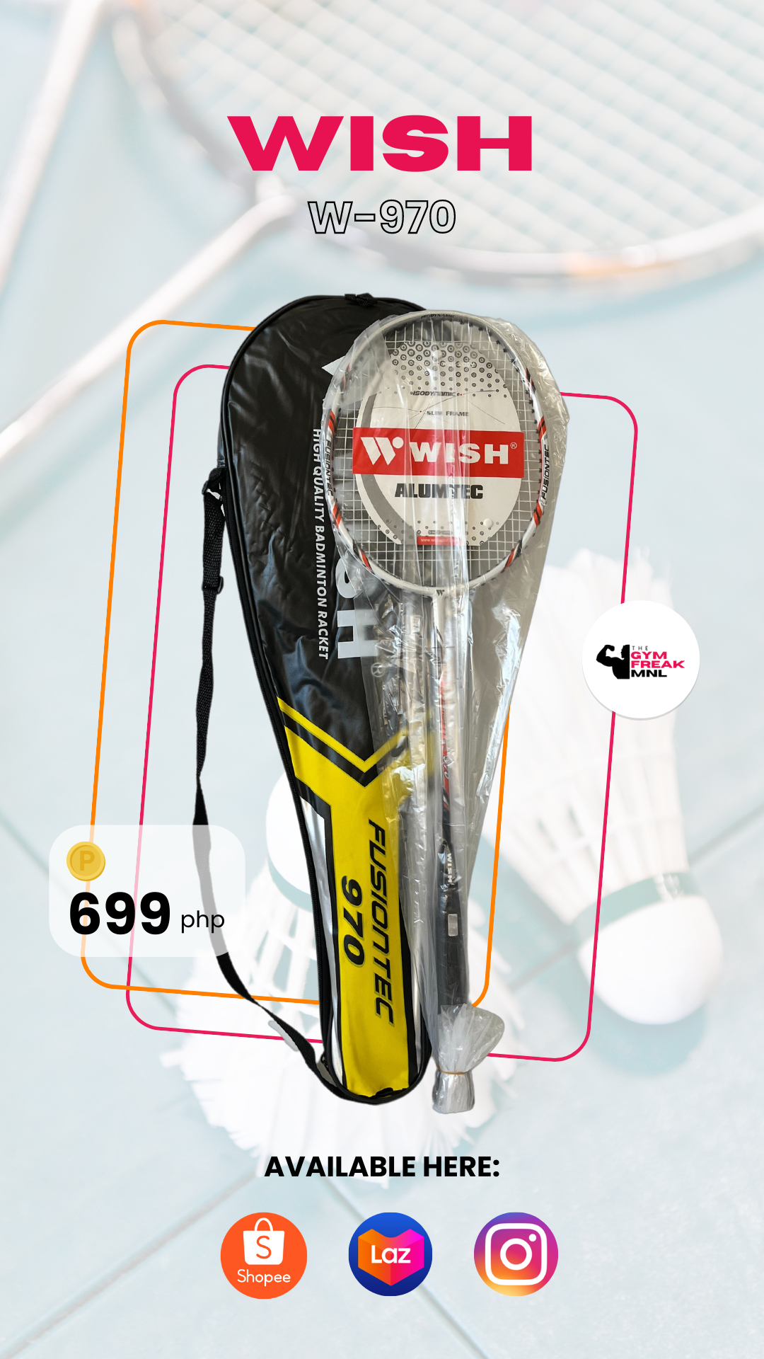 Wish Badminton Racket W-970 | Lazada PH