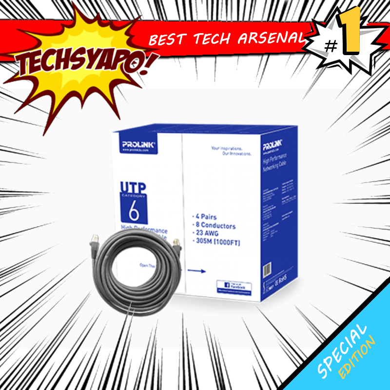 Prolink UTP Cat6 305M Network Ethernet Cable | Lazada PH