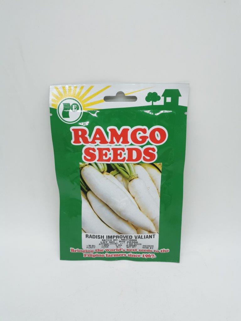 RAMGO RADISH IMPROVED VALIANT SEEDS ( ORIGINAL GARDEN PACK ) | Lazada PH