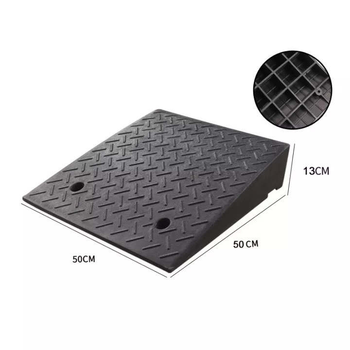 PortableDurable Rubber Climbing Heavy Duty Threshold Uphill Slope Curb ...