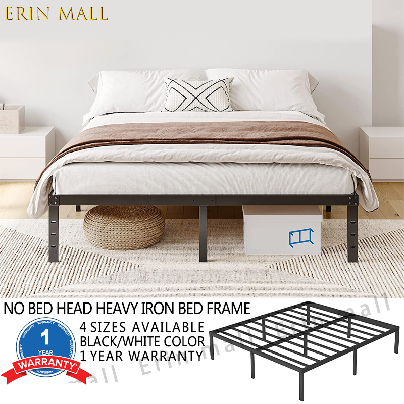 Five Sizes Single/Double Frame Bed Large King Size Metal Kid's Bed ...