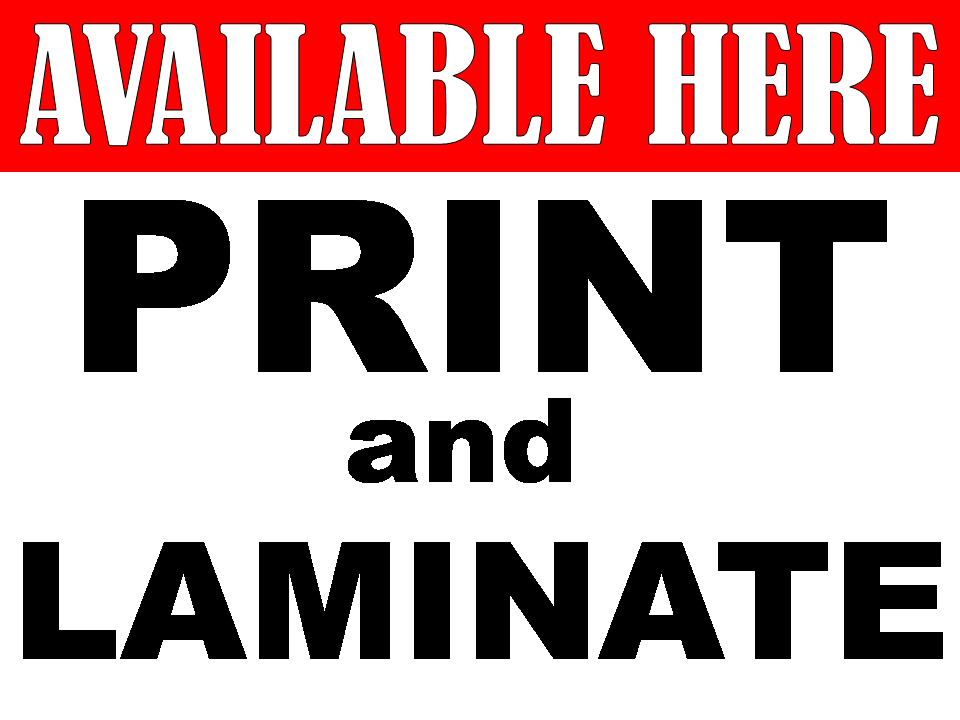 PRINT AND LAMINATE WATERPROOF LAMINATED SIGNAGE | Lazada PH