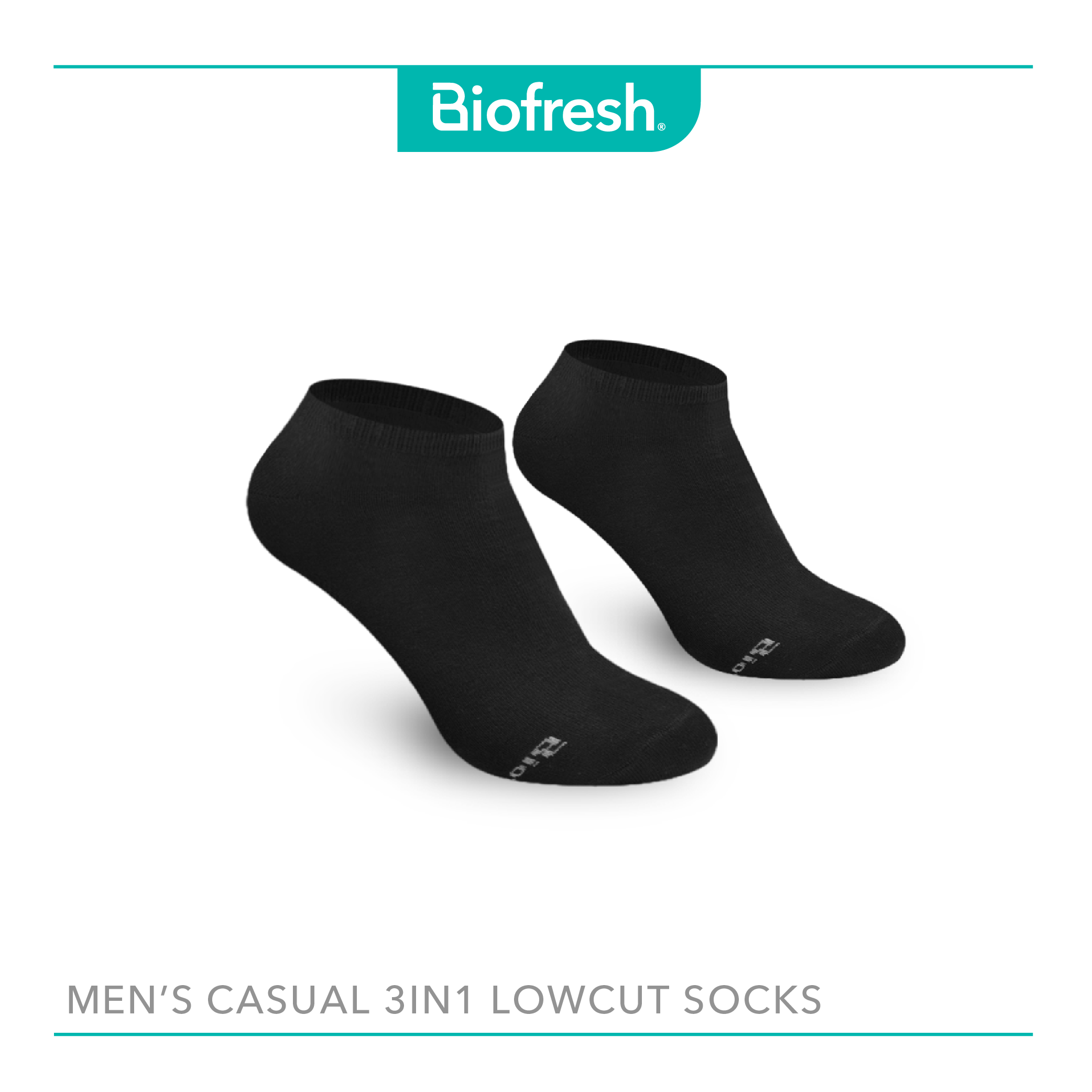 Biofresh RMCKG12 Men’s Antimicrobial Odor Free Cotton Low Cut Lite ...