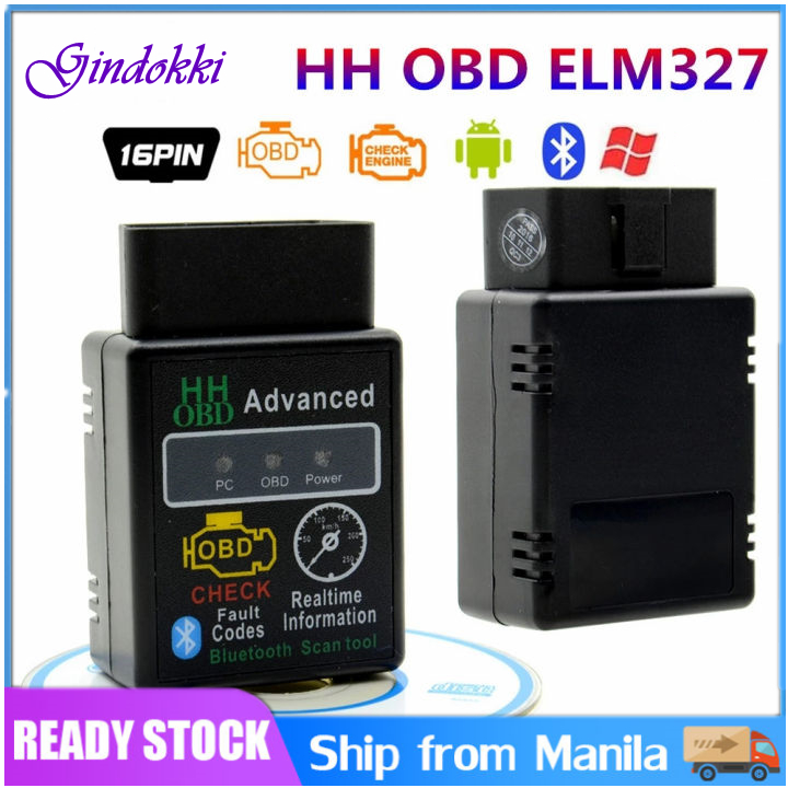 Car OBD2 Scanner for Android Device Check Engine Read Clean Fault Code Voltage Meter Fuel ...