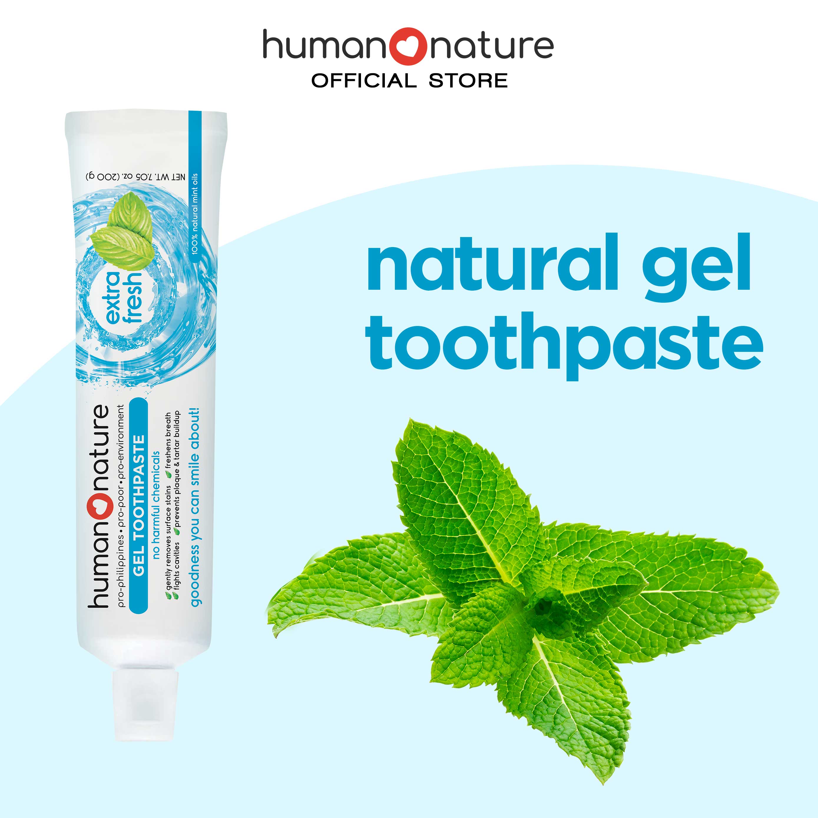 Human Nature Natural Gel Toothpaste 99.67% Natural | Lazada PH