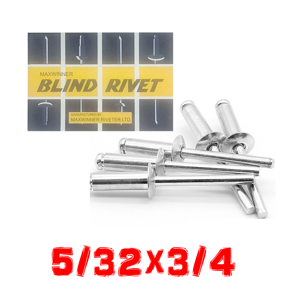 (PER BOX) ALUMINIUM BLIND RIVET 1/8x1/2, 1/8x3/4, 5/32x1/2, 5/32x3/4, 3 ...
