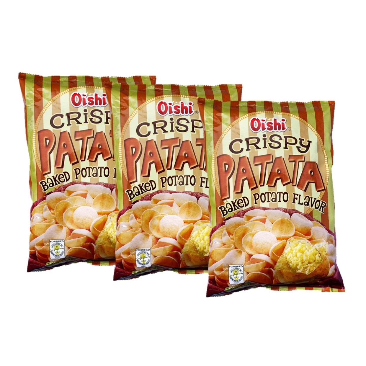 Oishi Crispy Patata Baked Potato Flavor 85g x 3 | Lazada PH