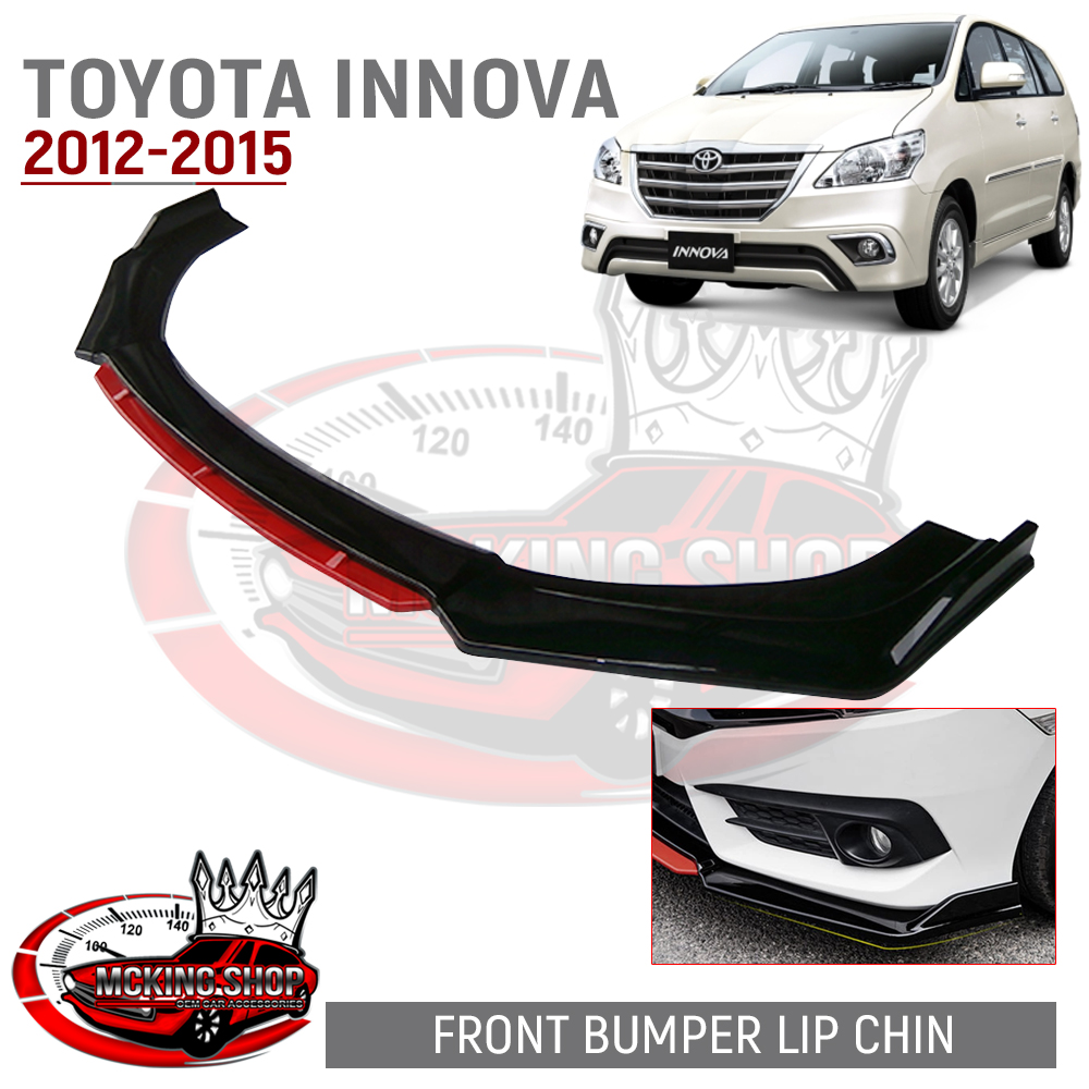 Toyota Innova 2012-2015 Universal Front Bumper Lip Chin Body Kit Glossy ...