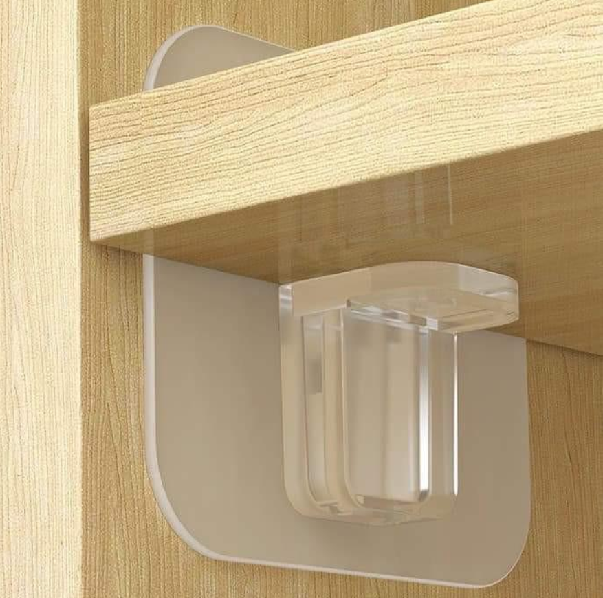 Shop Raiser Self-Adhesive Shelf Support Pegs Layered Partition Bracket ...