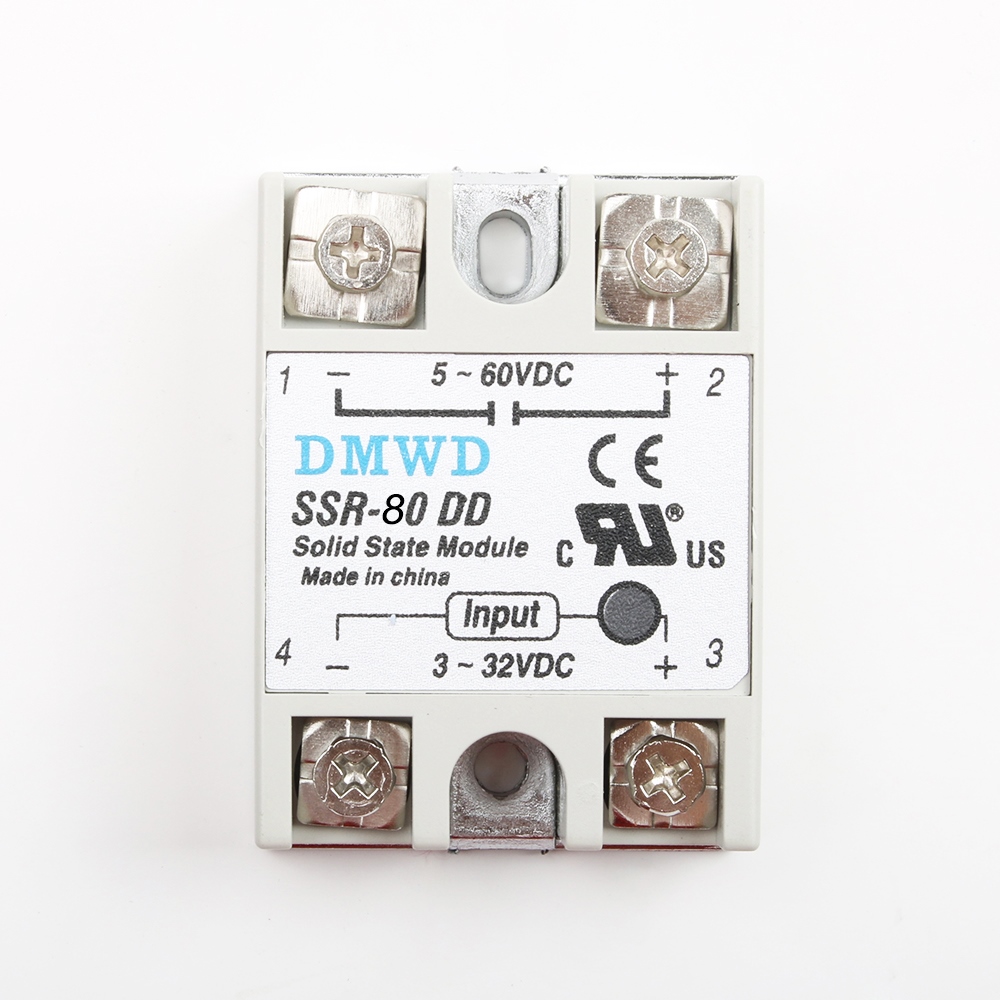 solid state relay SSR-60DD SSR-75DD SSR-80DD actually 3-32V DC TO 5-60 DC SSR relay solid state ...