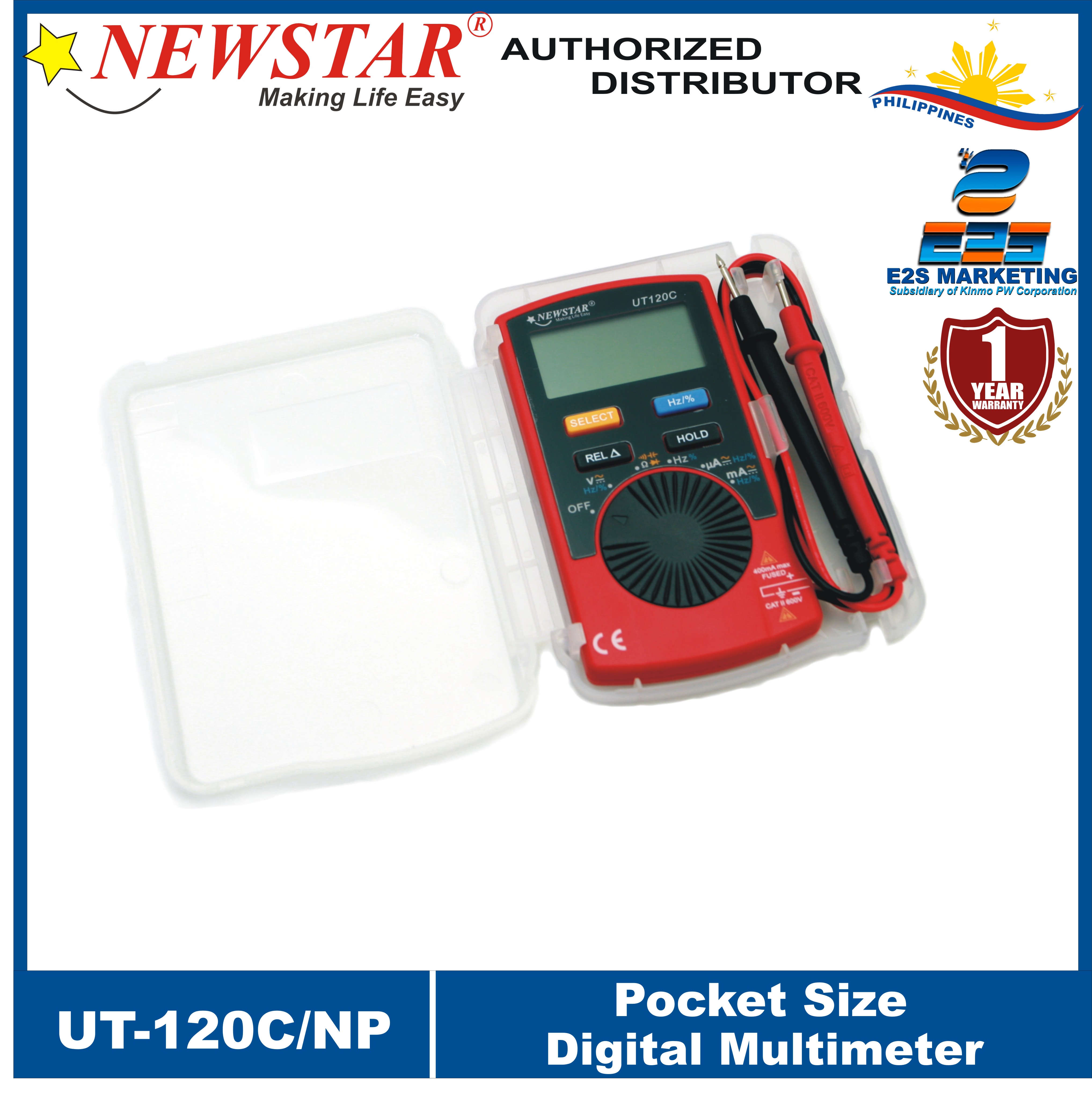 Newstar Pocket Size Type Digital Multimeter UT-120C/NP Tester | Lazada PH