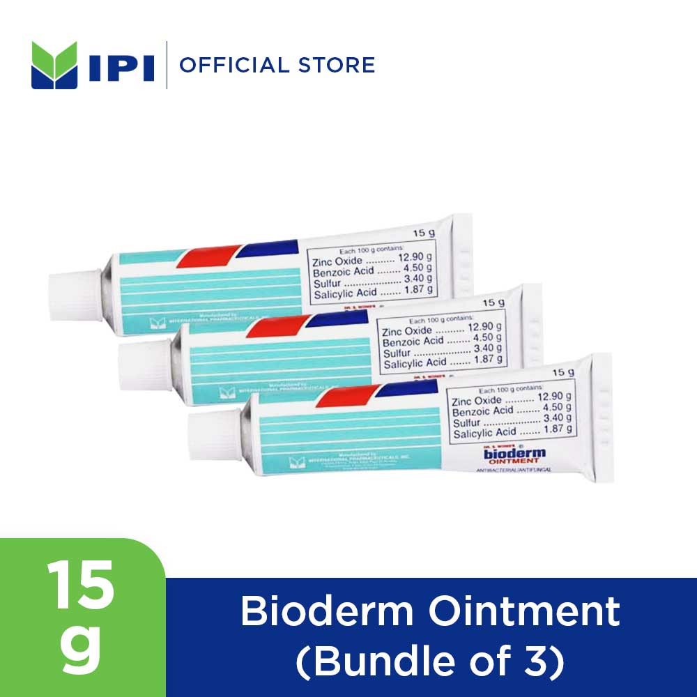 Bundle of 3 Bioderm Ointment 15g tube | Lazada PH