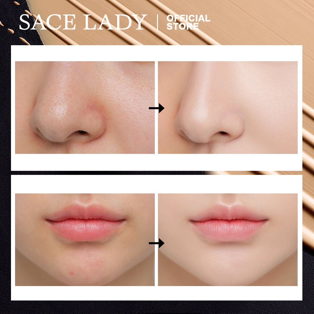 SACE LADY คอนซีลเลอร์กันน้ำตัวอย่างการปกปิดเต็มรูปแบบติดทนนาน ...